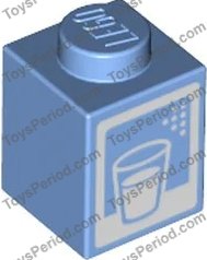 LEGO Sets with Part 3005pb044 Brick 1 x 1 with White Glass Outline ...