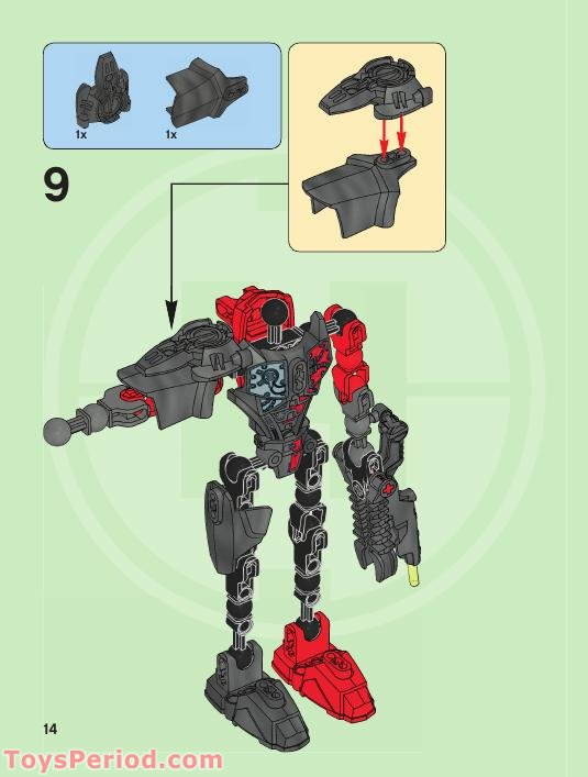 LEGO 6218 Splitface Instructions and Parts List