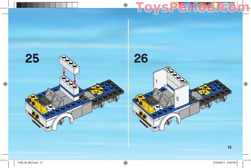 LEGO 7288 Mobile Police Unit Instructions and Parts List