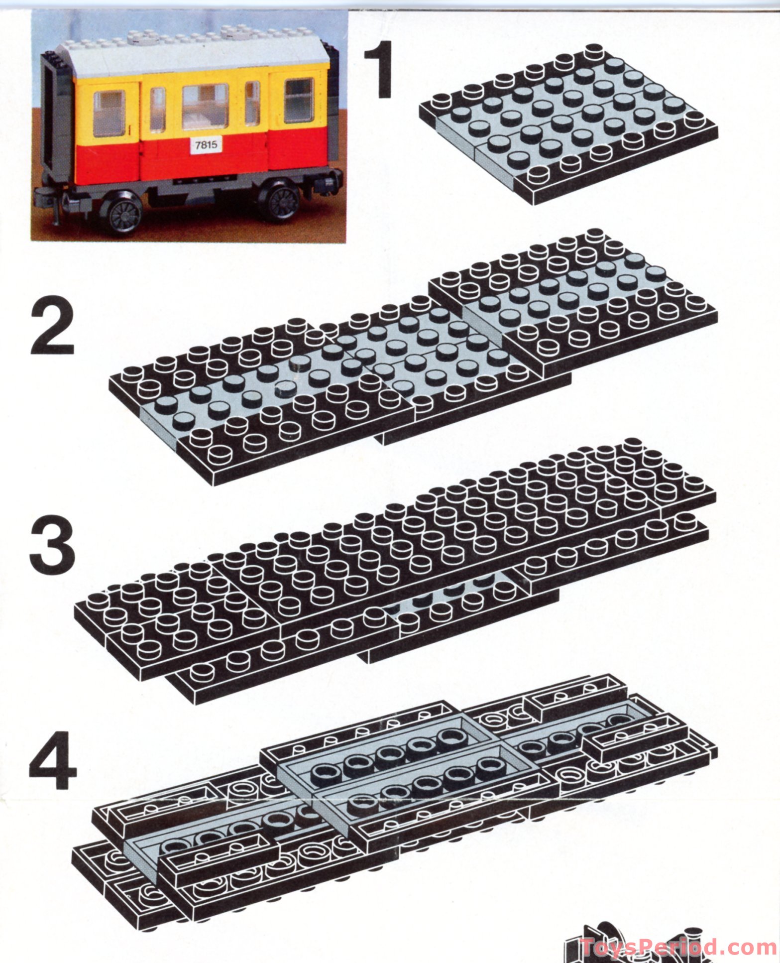 LEGO 7815 Sleeping Car Instructions and Parts List