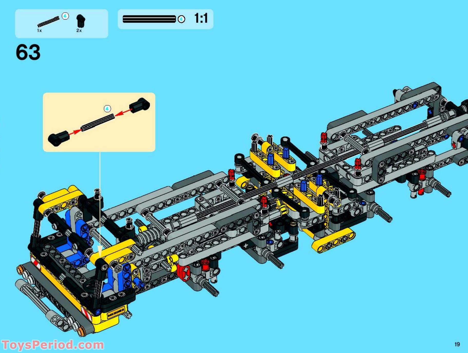 LEGO 8053 Mobile Crane Instructions and Parts List