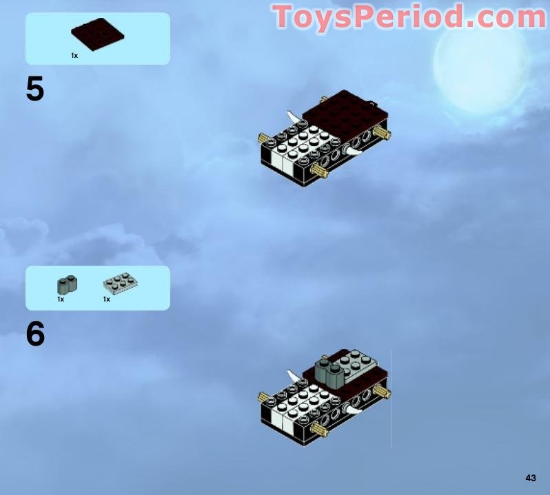 LEGO 9467 The Ghost Train Instructions and Parts List
