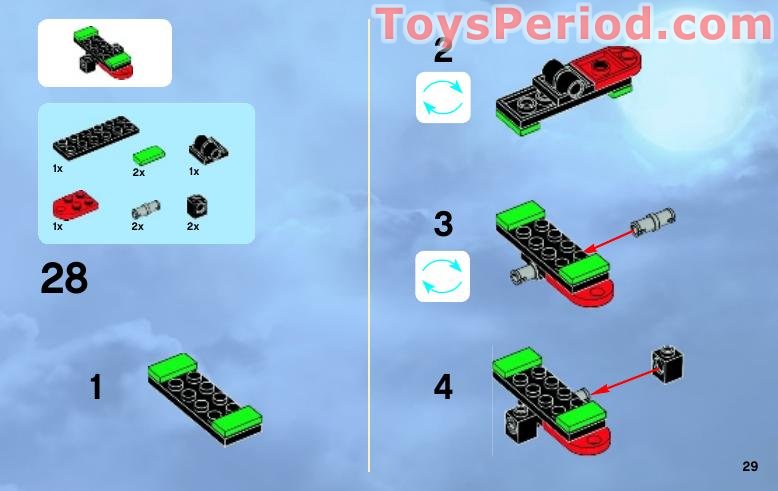 LEGO 9463 The Werewolf Instructions and Parts List