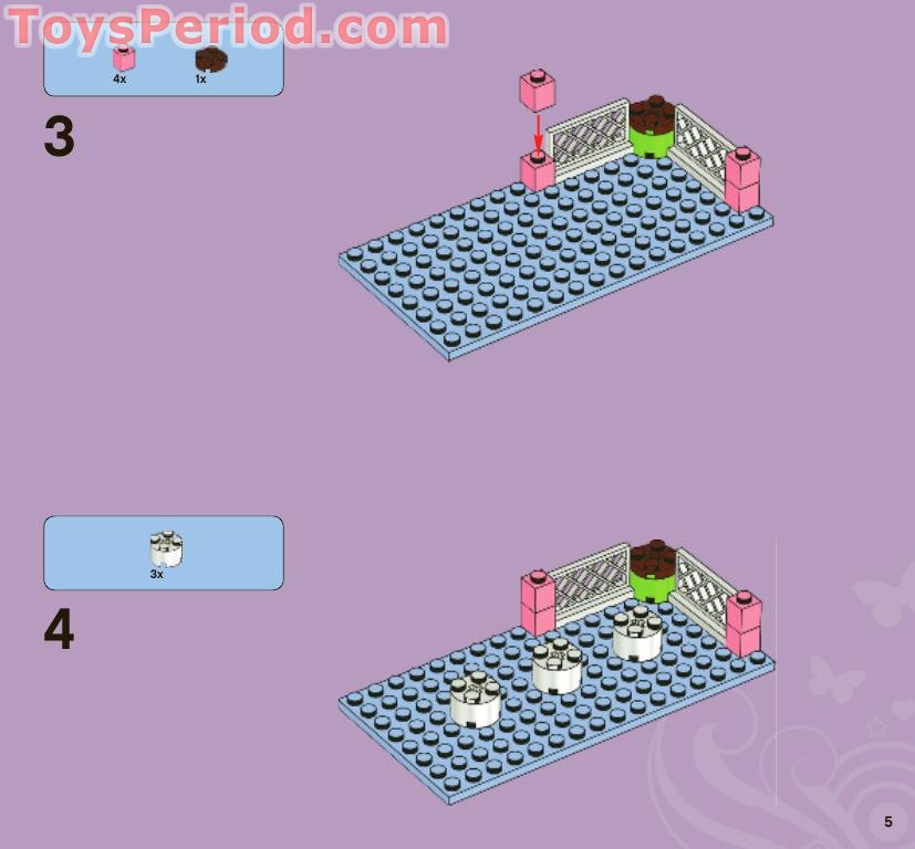 LEGO 3061 City Park Cafe Instructions and Parts List