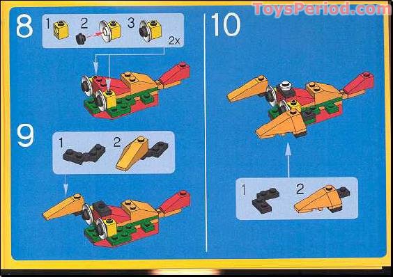 LEGO 3223 Dixan Soap Promotional Set, Orange Fish Instructions and ...