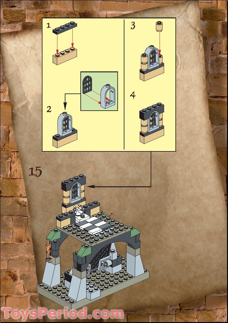 LEGO 4730 Chamber of Secrets Instructions and Parts List