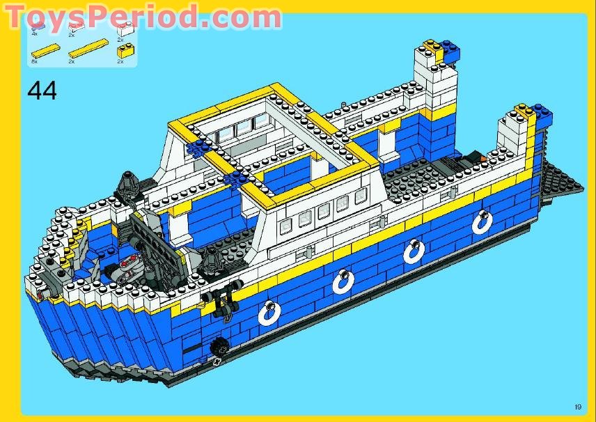LEGO 4997 Transport Ferry Instructions and Parts List