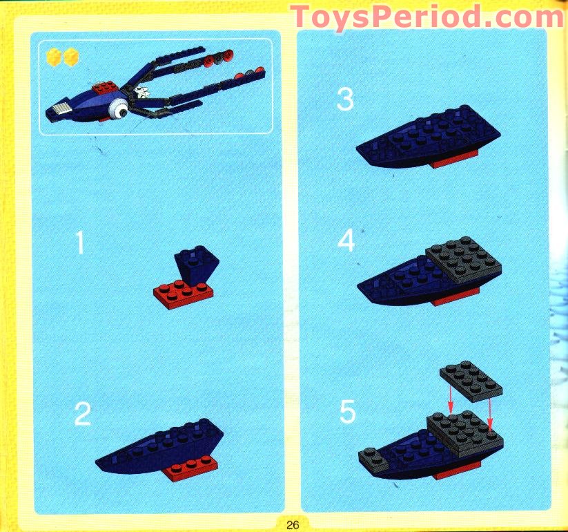 LEGO 4506 Deep Sea Predators Instructions and Parts List