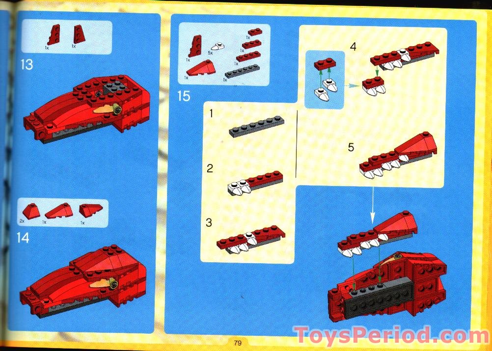 LEGO 4507 Prehistoric Creatures Instructions and Parts List