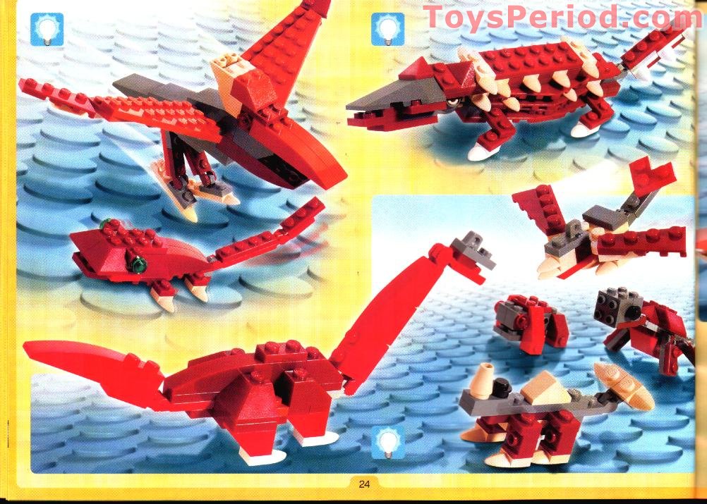 LEGO 4507 Prehistoric Creatures Instructions and Parts List
