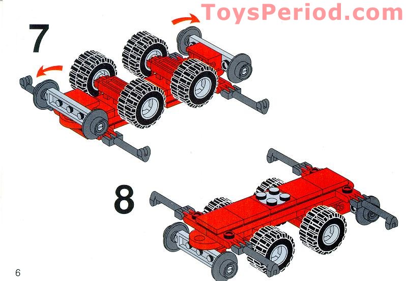 LEGO 4525 Road and Rail Repair Instructions and Parts List