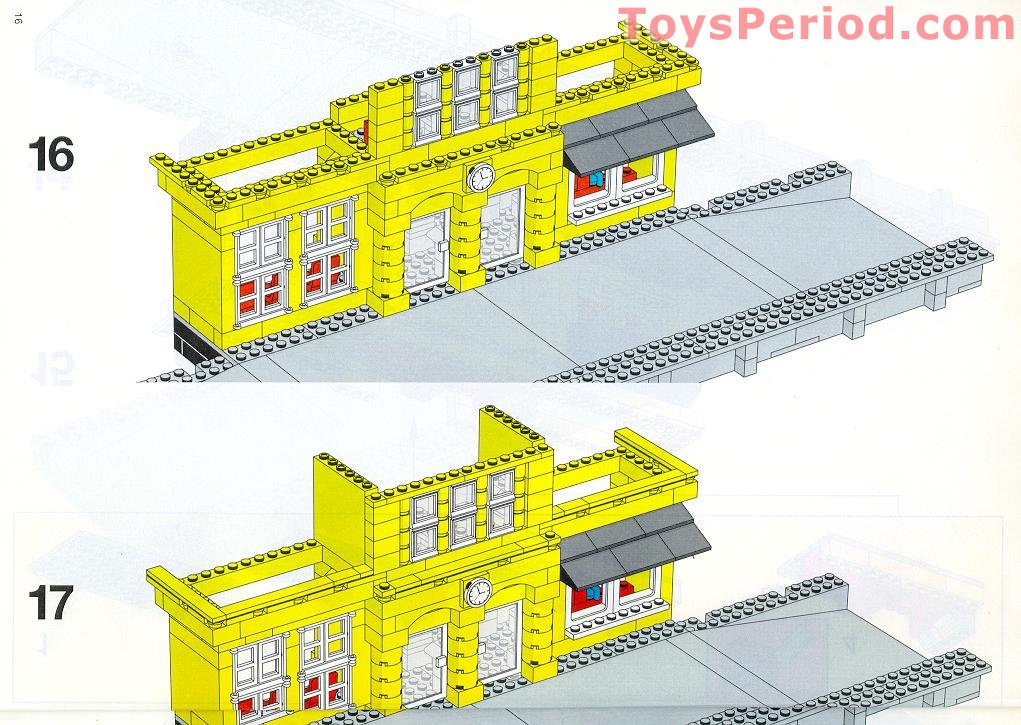 LEGO 4554 Metro Station Instructions and Parts List