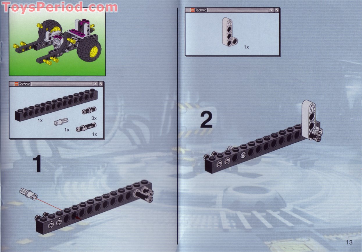LEGO 5222 Chassis Pack Instructions and Parts List