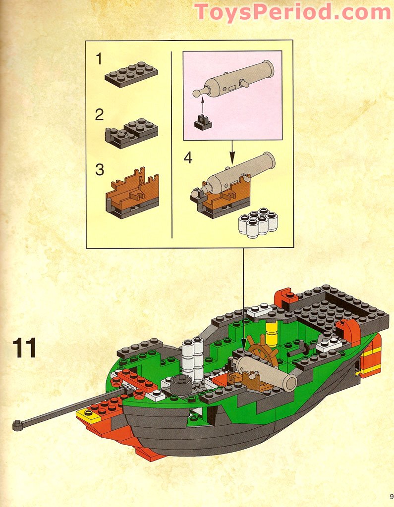 LEGO 6250 Cross Bone Clipper Instructions and Parts List