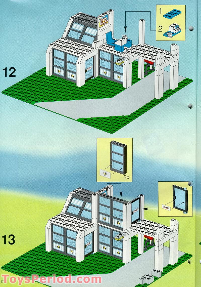 LEGO 6598 Metro PD Station Instructions and Parts List