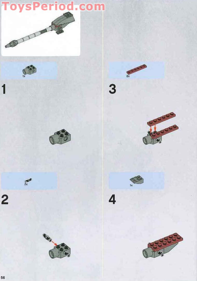 LEGO 7671 AT-AP Walker Instructions and Parts List