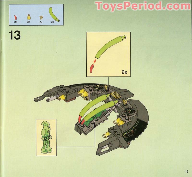 LEGO 7697 MT-51 Claw-Tank Ambush Instructions and Parts List