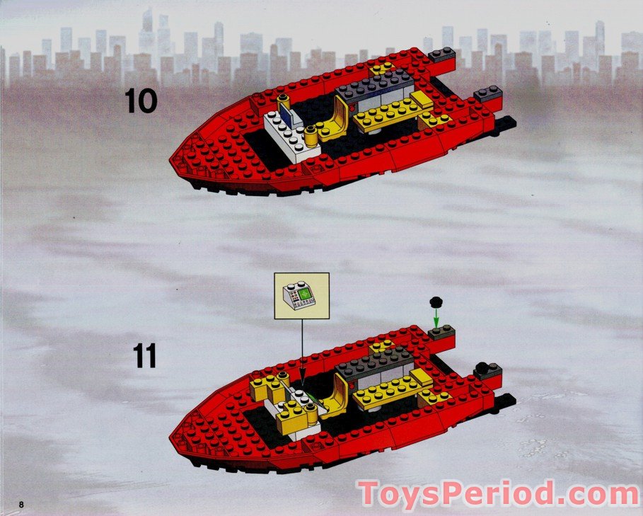 LEGO 7046 Fire Command Craft Set Parts Inventory and Instructions ...
