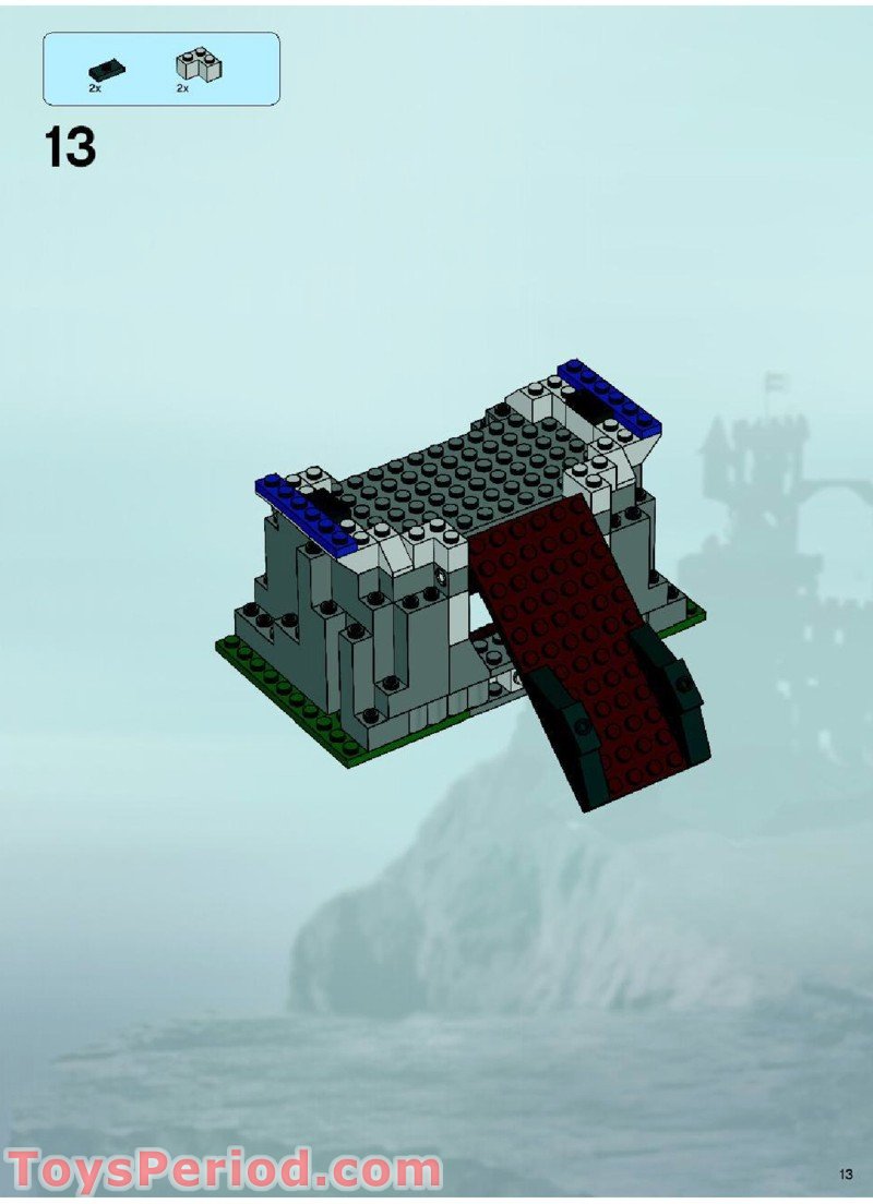 LEGO 7079 Drawbridge Defense Instructions and Parts List