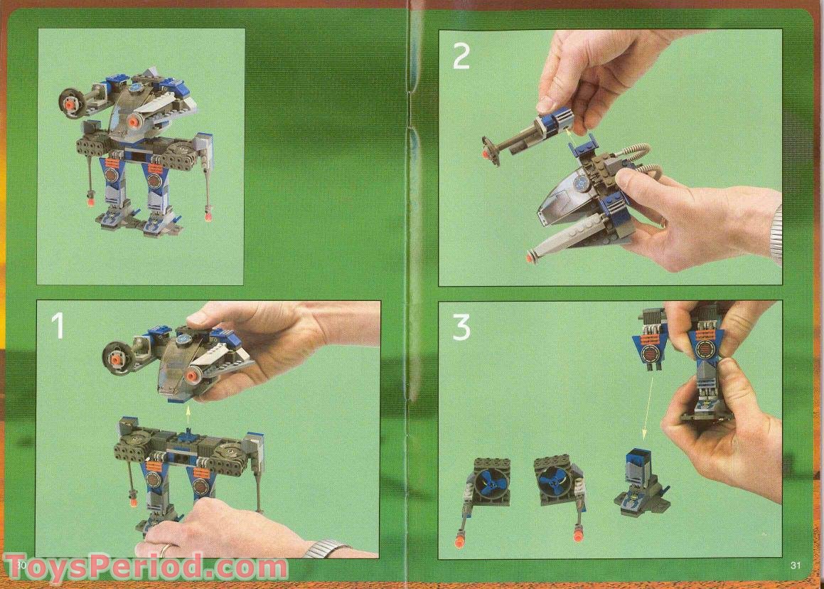 LEGO 7313 Red Planet Protector Instructions and Parts List