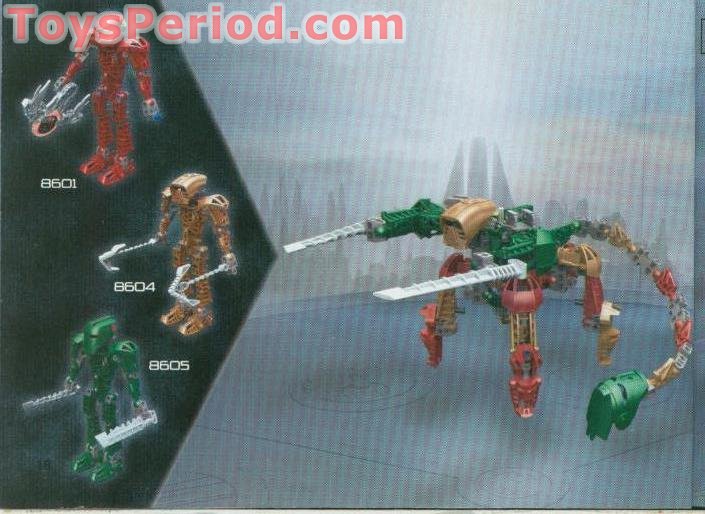 LEGO 8604 Toa Onewa Instructions and Parts List