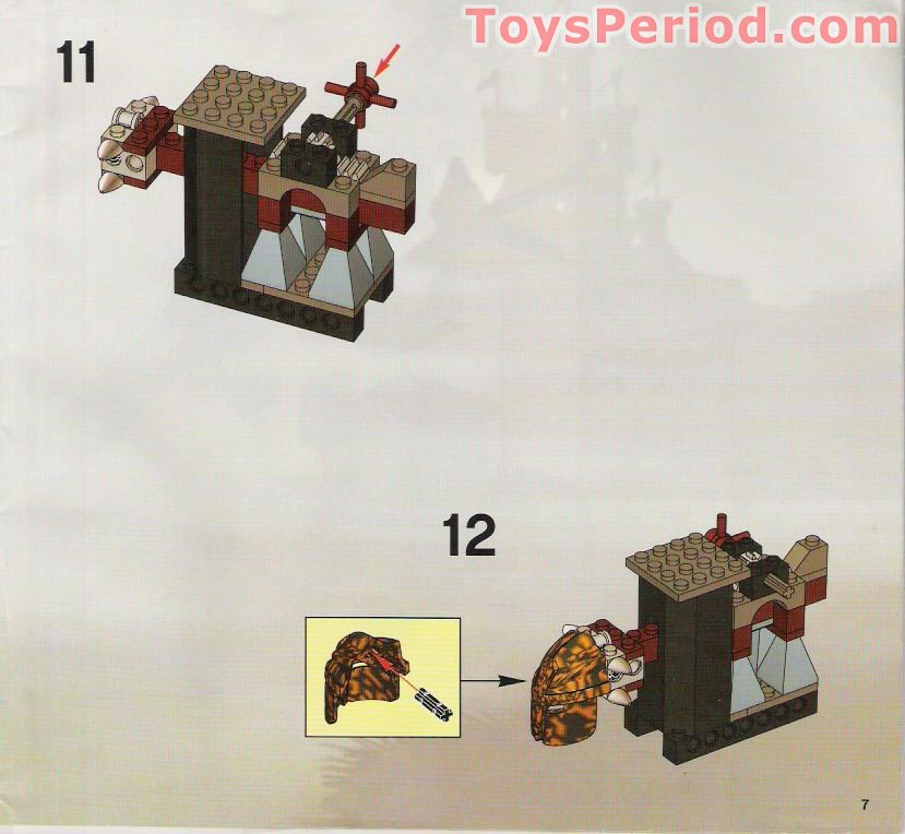 LEGO 8822 Gargoyle Bridge Instructions and Parts List