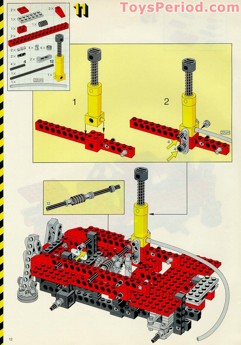 LEGO 8854 Power Crane Instructions and Parts List