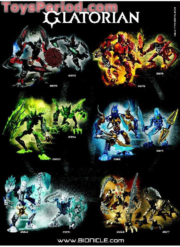 LEGO 8973 Raanu Instructions and Parts List