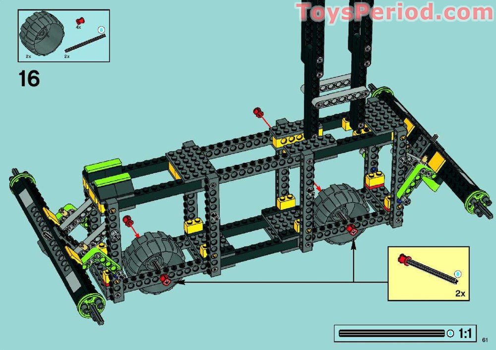 LEGO 8108 Mobile Devastator Instructions and Parts List