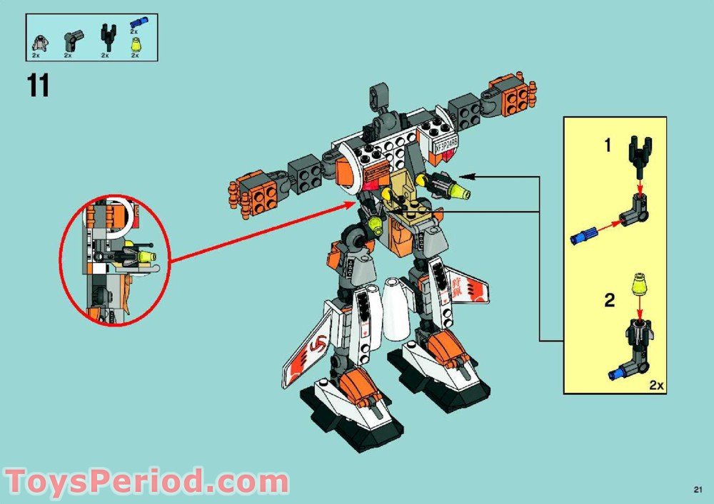 LEGO 8108 Mobile Devastator Instructions and Parts List