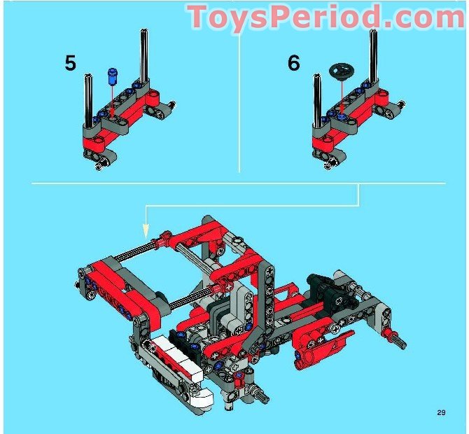 LEGO 8261 Rally Truck Instructions and Parts List
