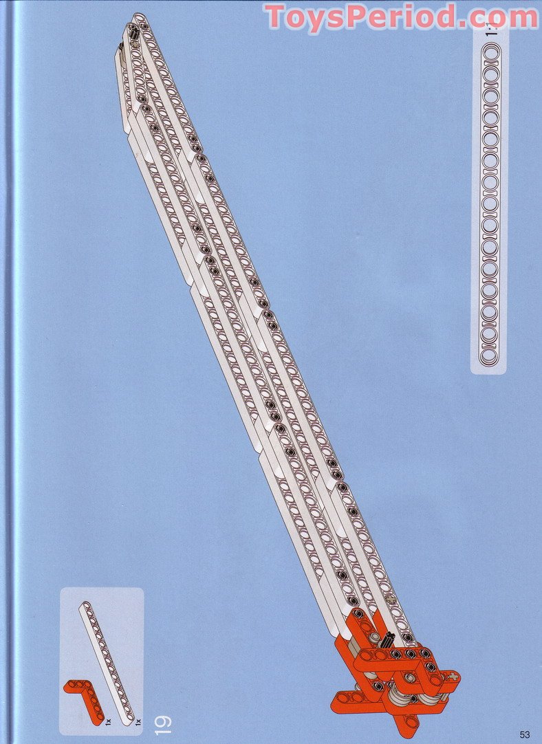 LEGO 8288 Crawler Crane Instructions and Parts List