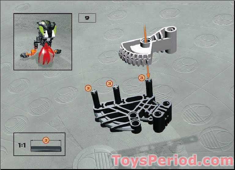 LEGO 8563 Tahnok Instructions and Parts List