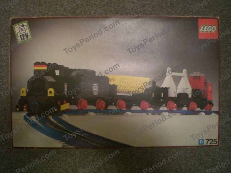 LEGO 725-2 12v Freight Train and Track Instructions and Parts List