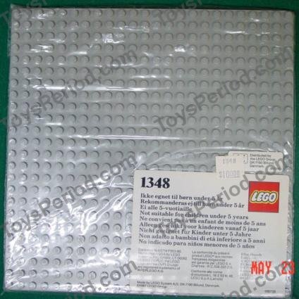 LEGO 1348 24x24 Base Plates, Gray Set Parts List