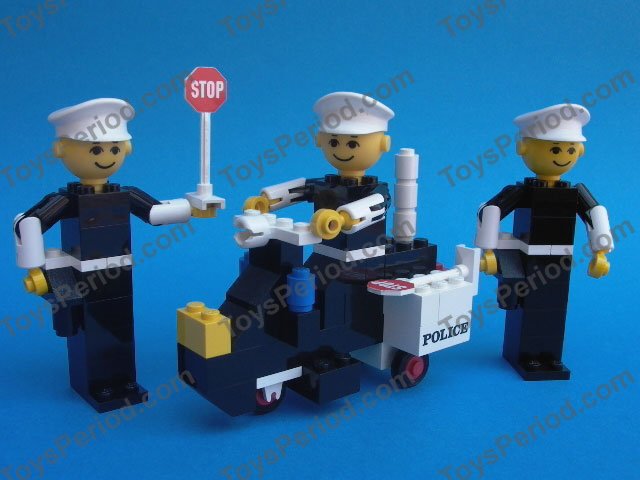 LEGO 256-1 Police Officers and Motorcycle Instructions and Parts List