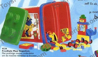 LEGO 4134 Large Freestyle Bucket, 3 Plus Instructions and Parts List