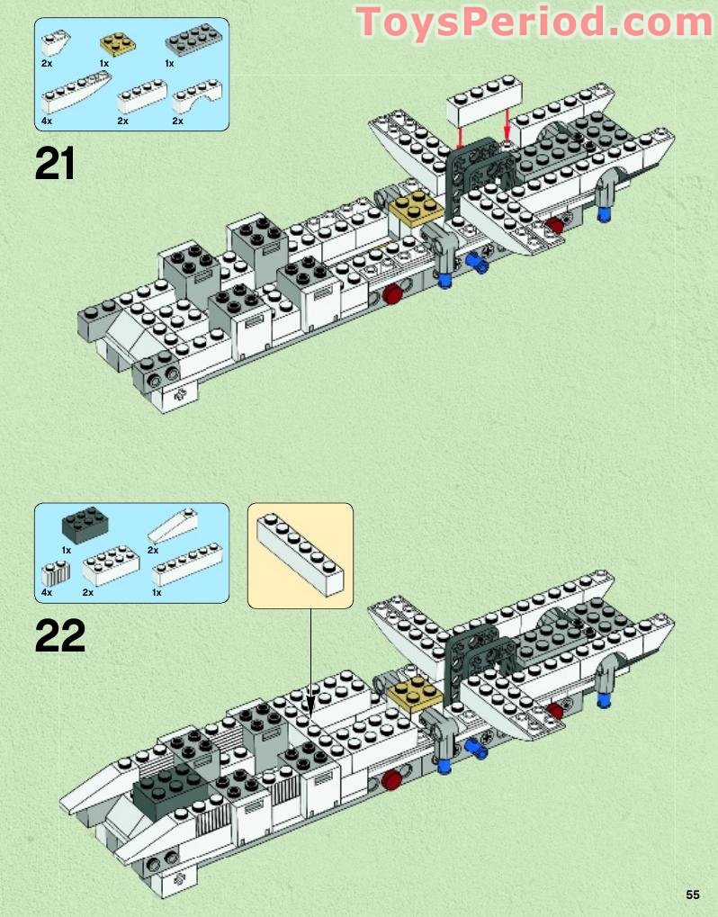 LEGO 75021 Republic Gunship Instructions and Parts List