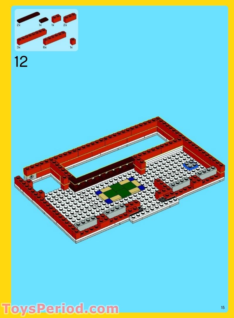 LEGO 10224 Town Hall Instructions and Parts List