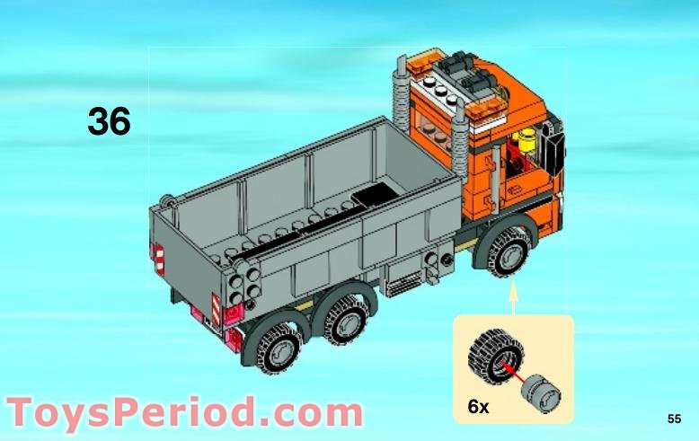 LEGO 4434 Tipper Truck Instructions and Parts List