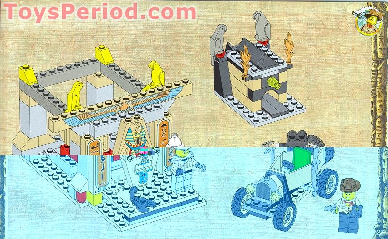 LEGO 3722 Treasure Tomb - TRU Instructions and Parts List