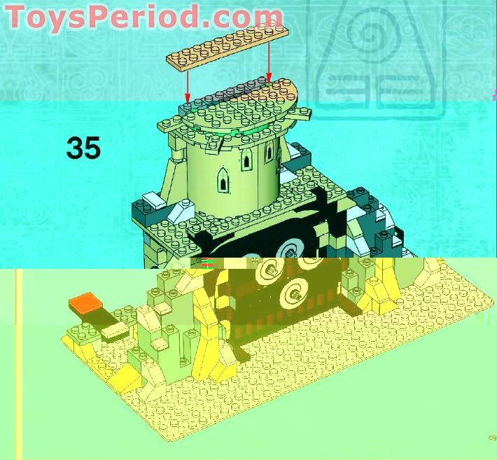 LEGO 3828 Air Temple Instructions and Parts List