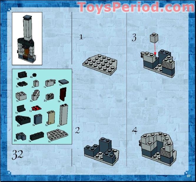 LEGO 4754 Hagrid's Hut (2nd Edition) Instructions and Parts List