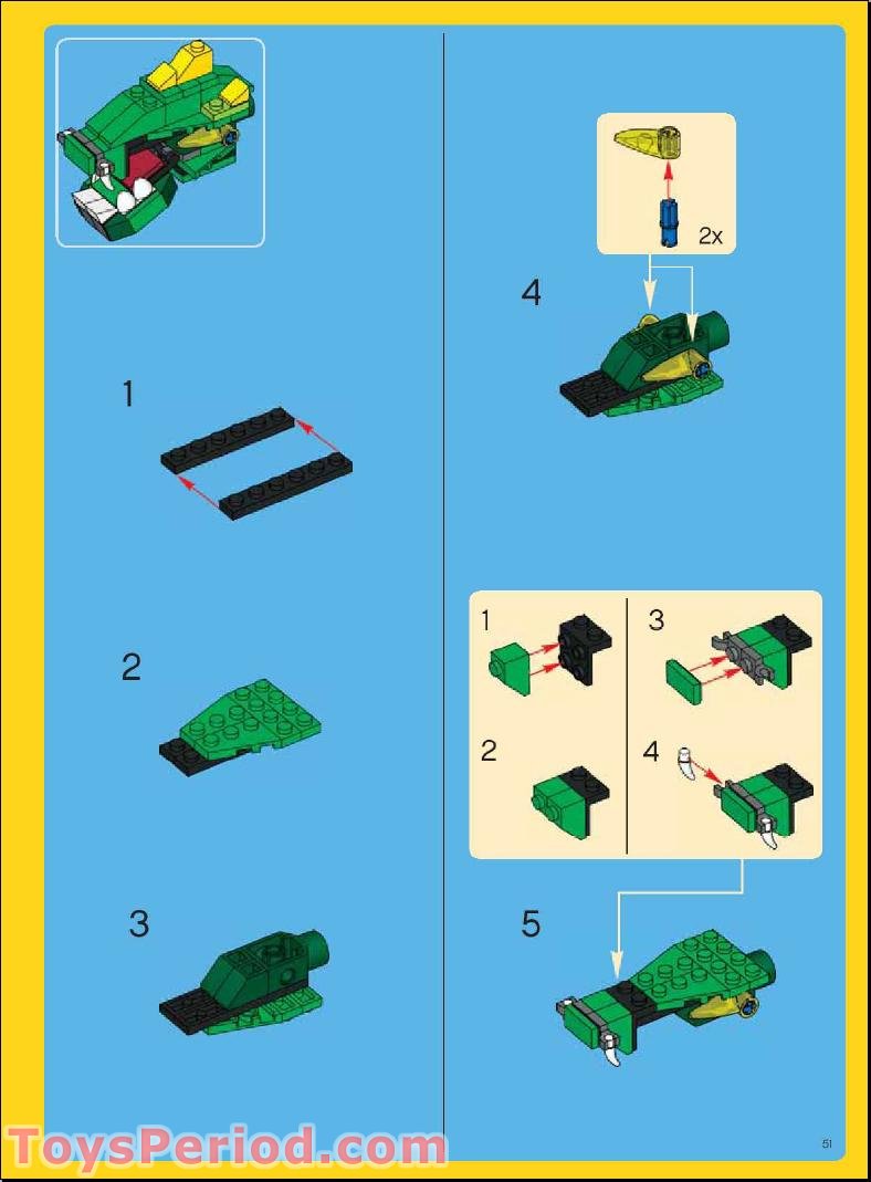 LEGO 4894 Mythical Creatures Instructions and Parts List