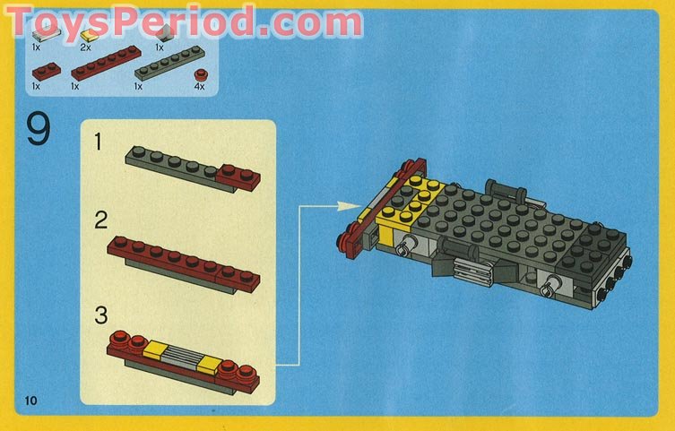 LEGO 4939 Cool Cars Instructions and Parts List