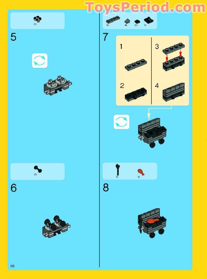 LEGO 4996 Beach House Instructions and Parts List