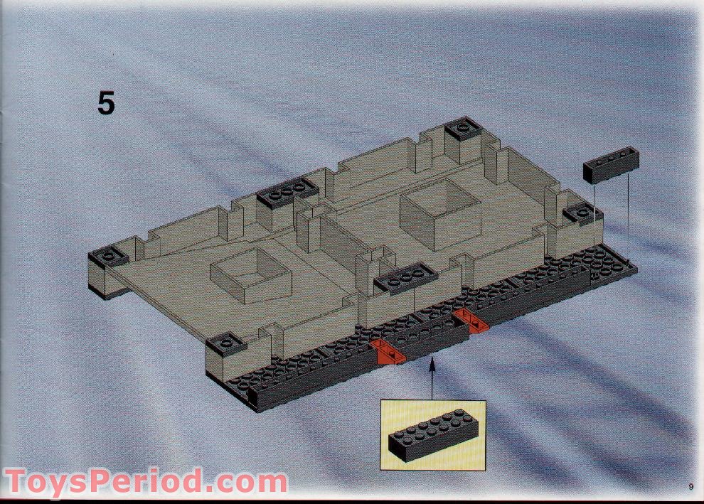 LEGO 4556 Train Station Instructions and Parts List