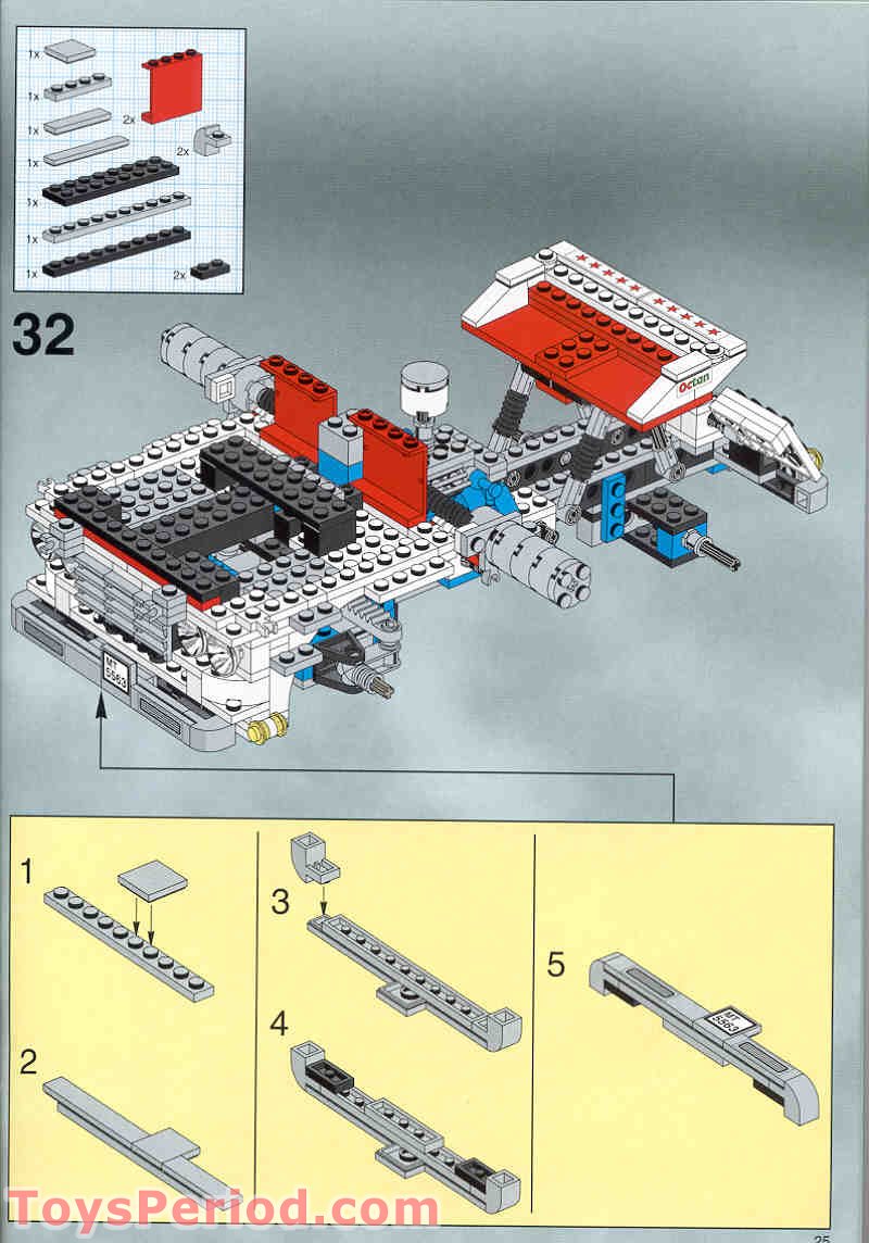 LEGO 5563 Racing Truck Instructions and Parts List