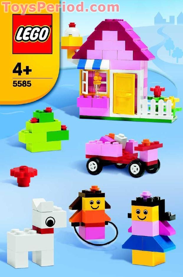 LEGO 5585 Pink Brick Box Instructions and Parts List