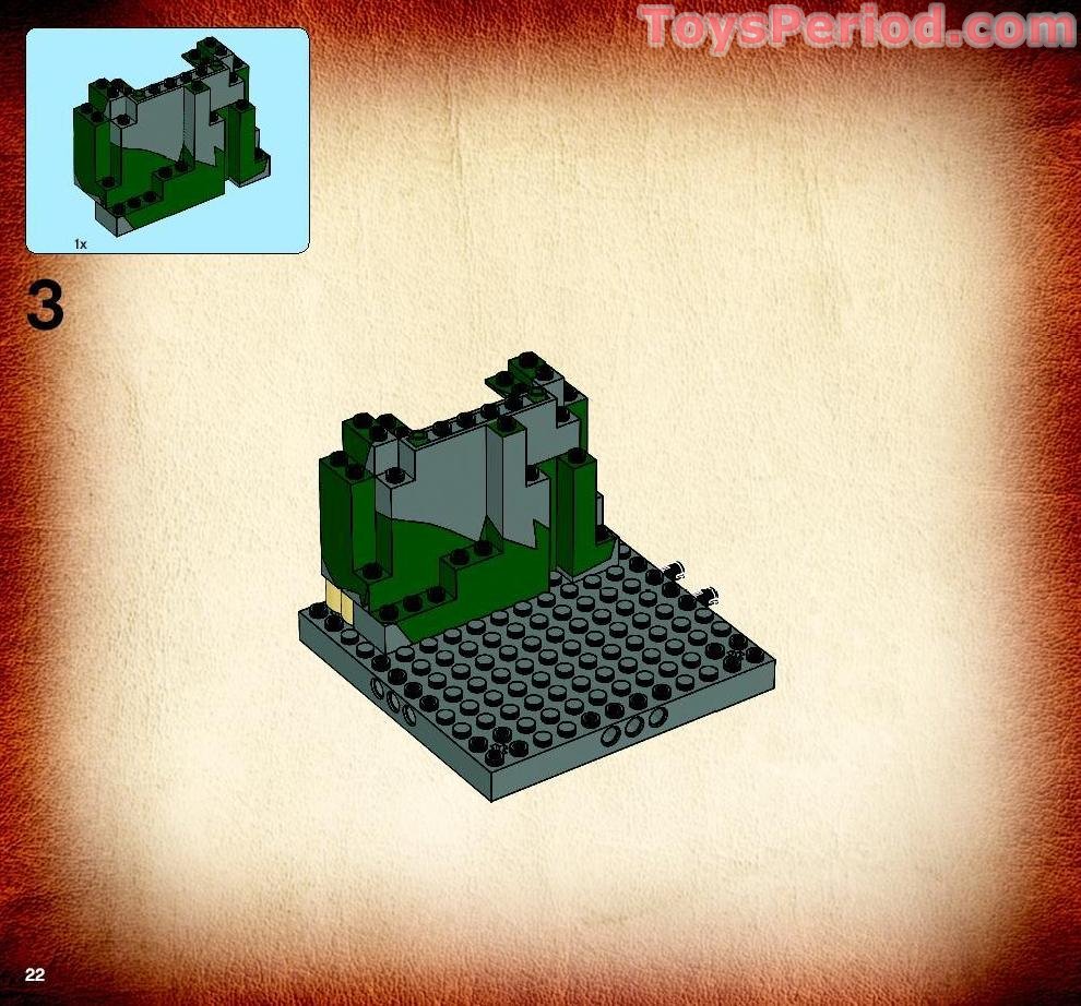 LEGO 7623 Temple Escape Instructions and Parts List